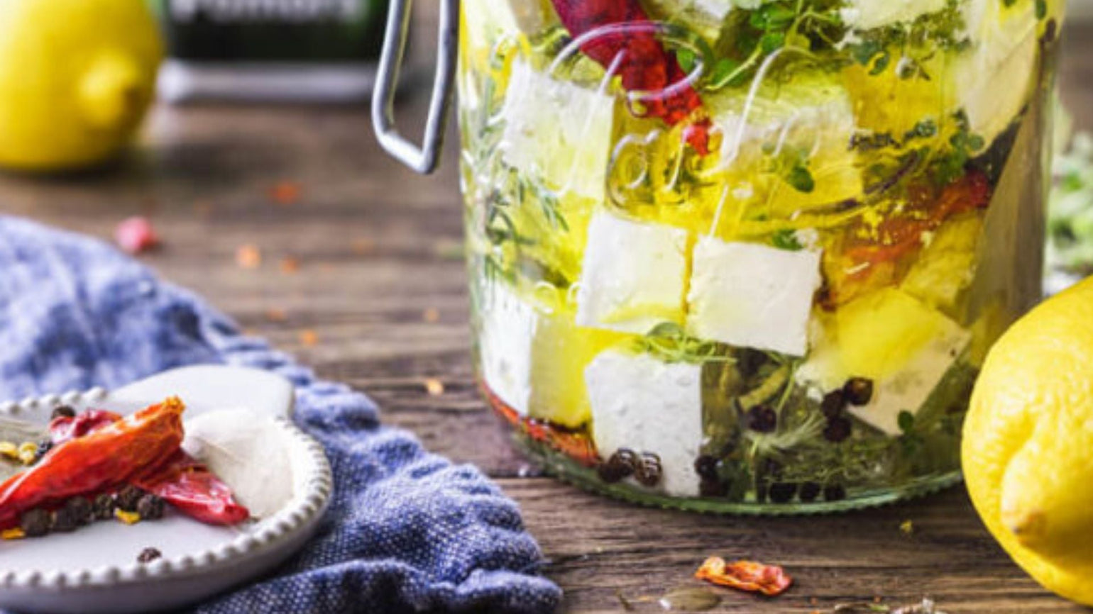 Marinated cheese – olympianfoods