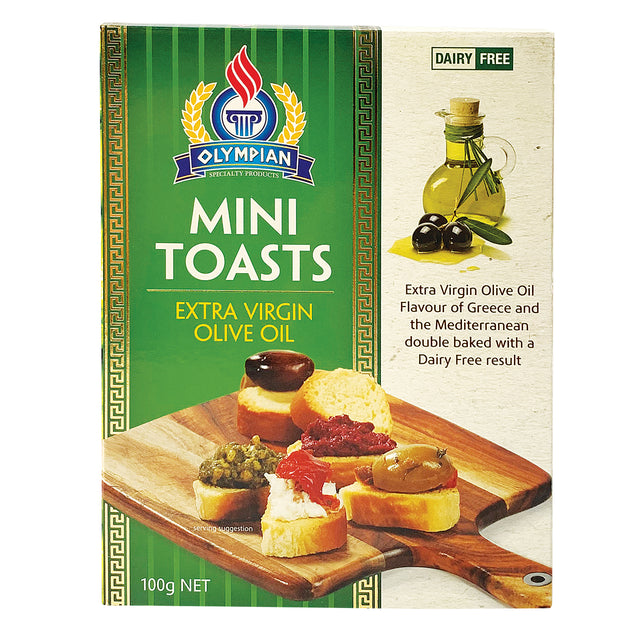 Mini Toasts with Extra Virgin Olive Oil – olympianfoods
